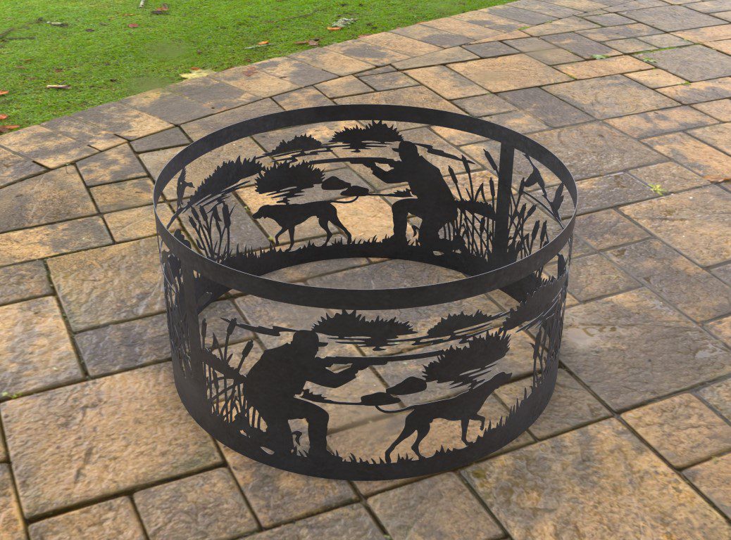 Fire Pit Ring Hunting Design | Bespoke BBQs